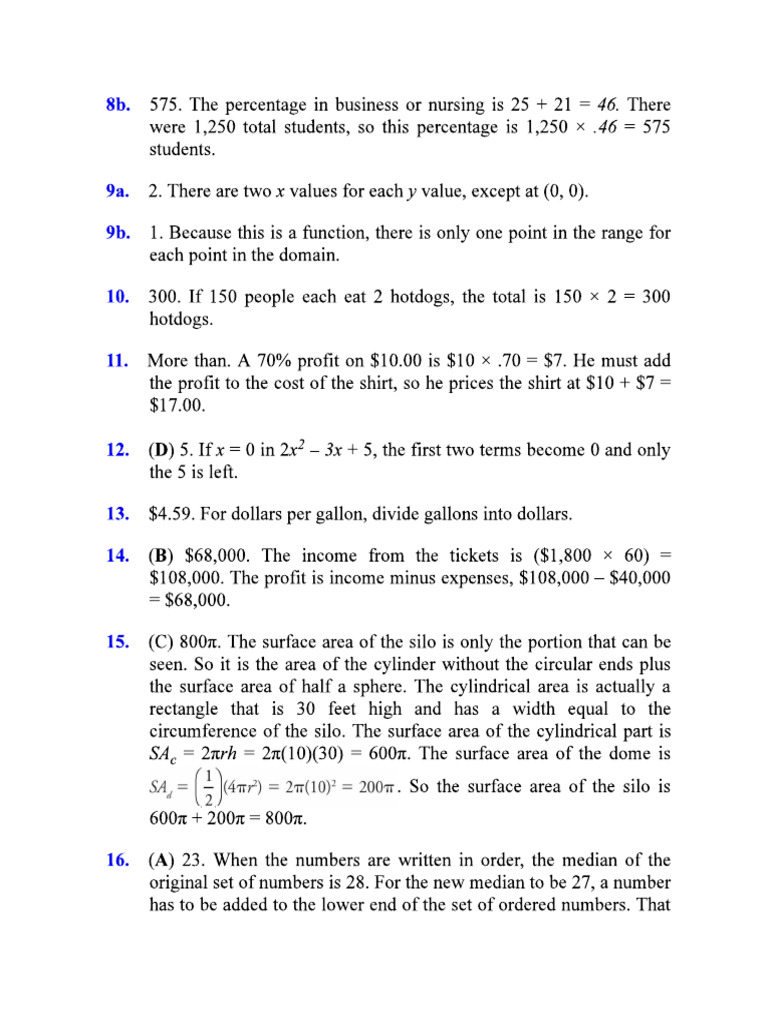 Ged Math Test 02 | PDF