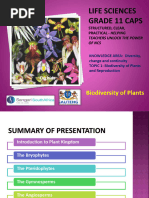 Grade 11 Plant Biodiversity Overview | PDF | Plants | Ploidy