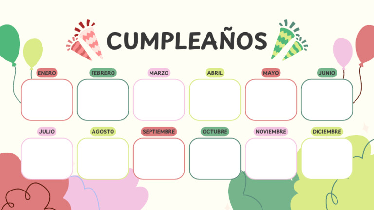 Calendario Cumpleaños | PDF