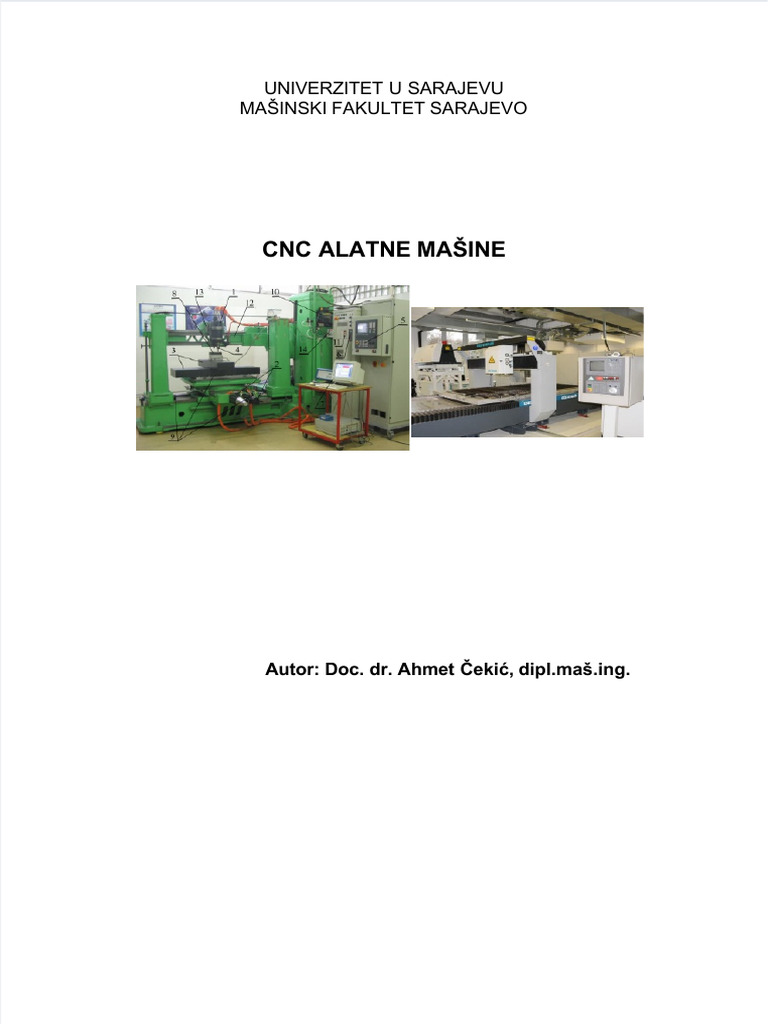 Cnc Alatne Masine Prvi Dio 2011 | PDF
