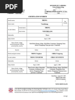 Extract of Birth Certificate | PDF | Cambodia | Birth Certificate