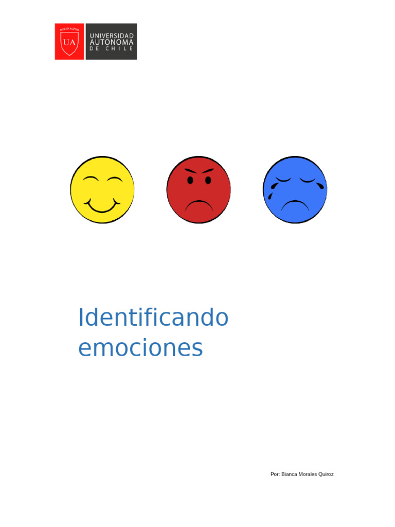 Identificando Emociones - Cuaderno Teacch | PDF