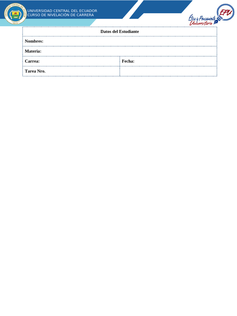 Formato - para deberes | PDF