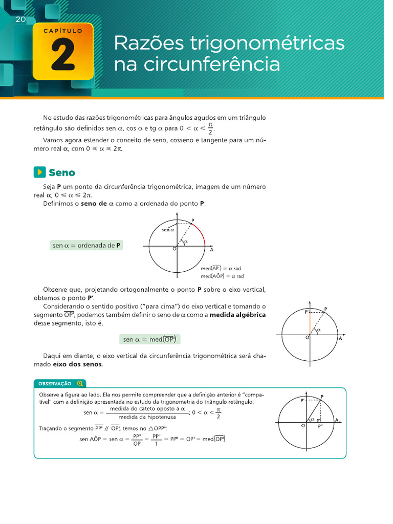 02 - Razões Trigonométricas Na Circunferência | PDF
