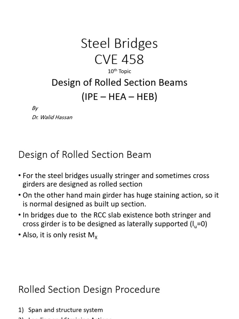 Design of Rolled Beam Bridges | PDF | Bridge | Beam (Structure)