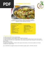 Chicken Biryani Recipe Guide | PDF | Food And Drink Preparation | Asian ...