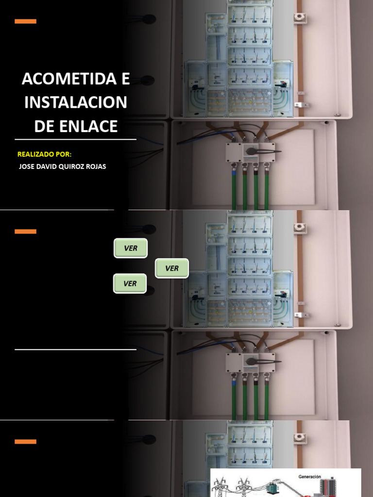 Acometida e Instalacion de Enlace | PDF | Conductor electrico | Aislador (Electricidad)