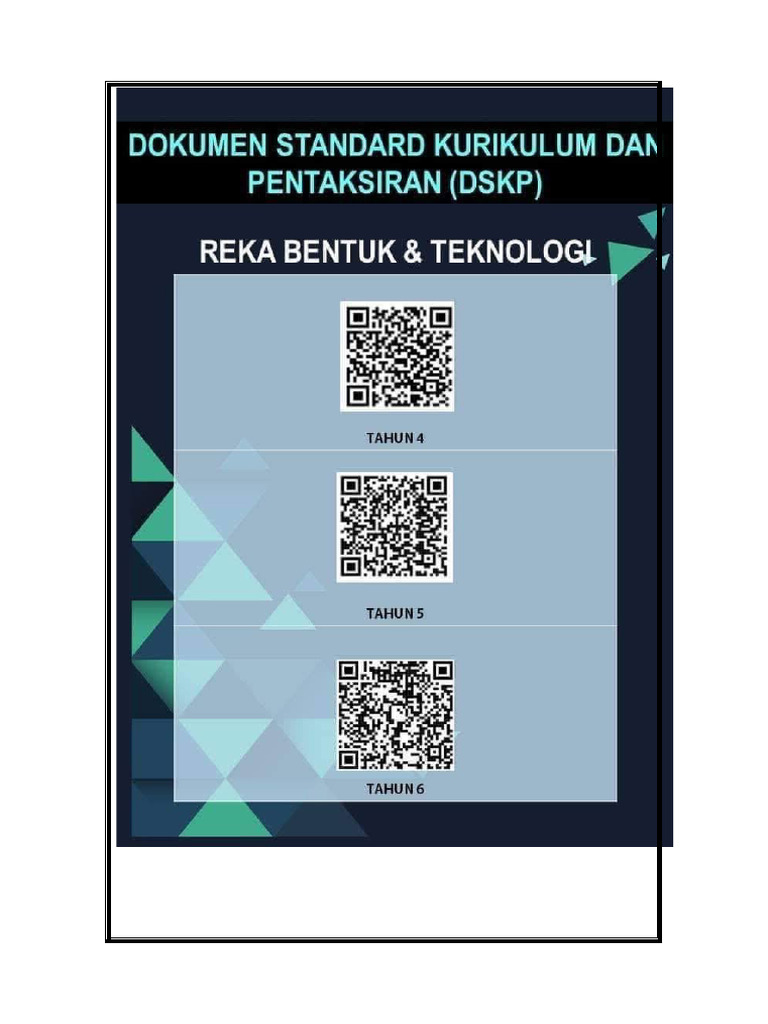 Muka Depan DSKP Dan RPT | PDF
