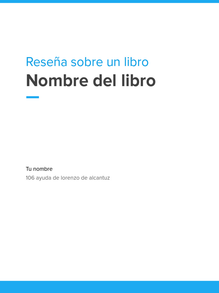 Reseña de Libro | PDF
