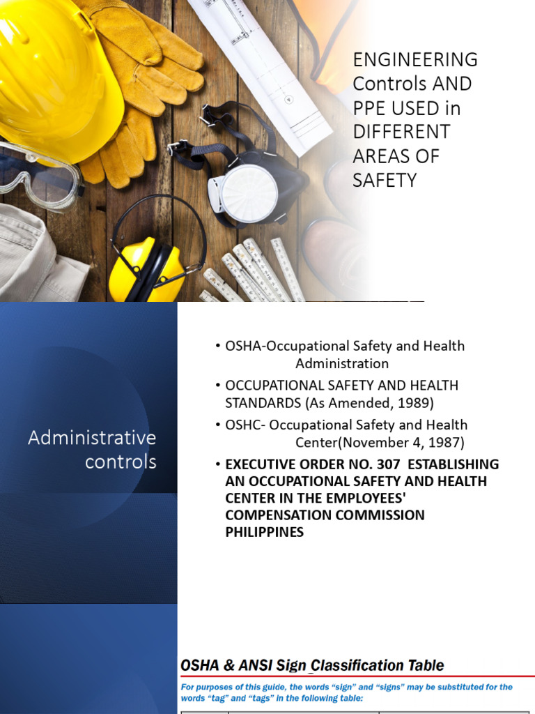 COSH L3 ENGINEERING Controls AND PPE USED in | PDF | Personal ...