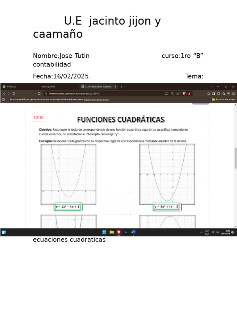 U.E Jacinto Jijon y Caamaño | PDF