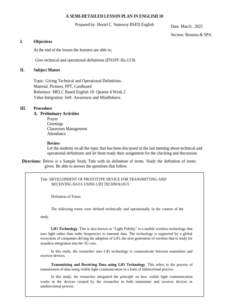 Third lesson plan for MELC 2 | PDF | Transmitter | Radio