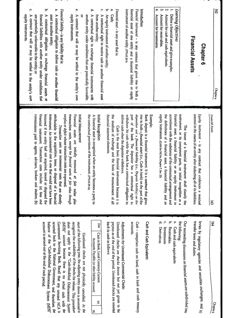 Chapter 6-Financial Assets | PDF