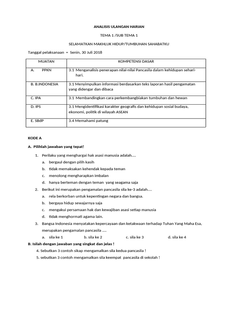 Analisis Kelas 6 Ajeng | PDF