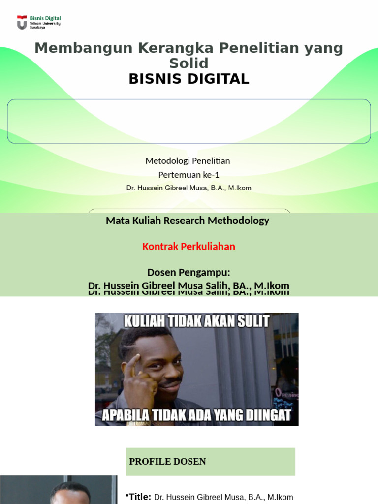 Pertemuan 1 PPT BISDI - Metopen | PDF