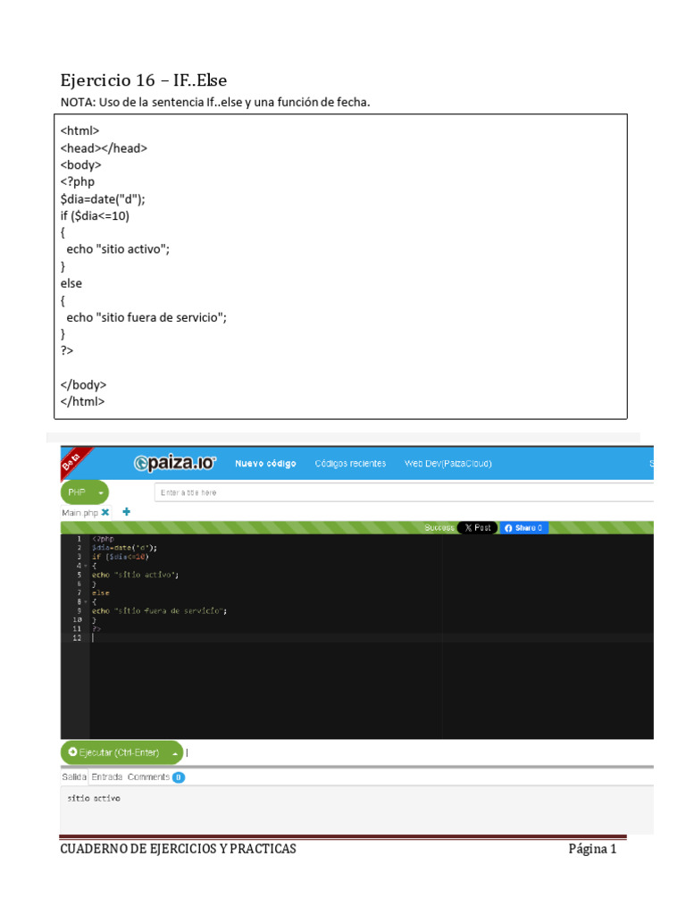 Actividad #4 de PHP | PDF | Php | Variable (informática)