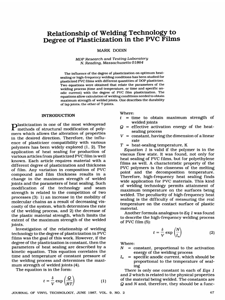 1987-Relationship of Welding Technology To Degree of Plasticization in ...