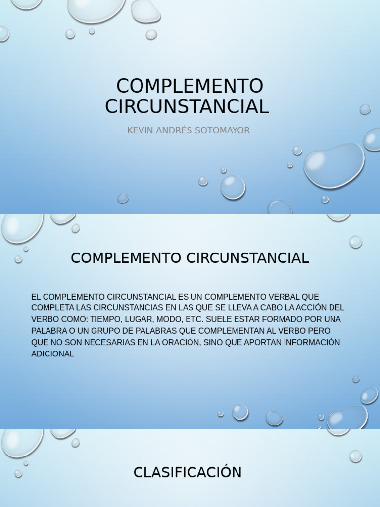 Complemehnto circunstancial | PDF