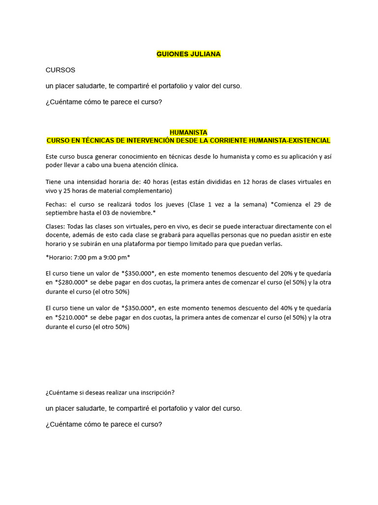 Guiones Juliana | PDF | Ansiedad | Sicología