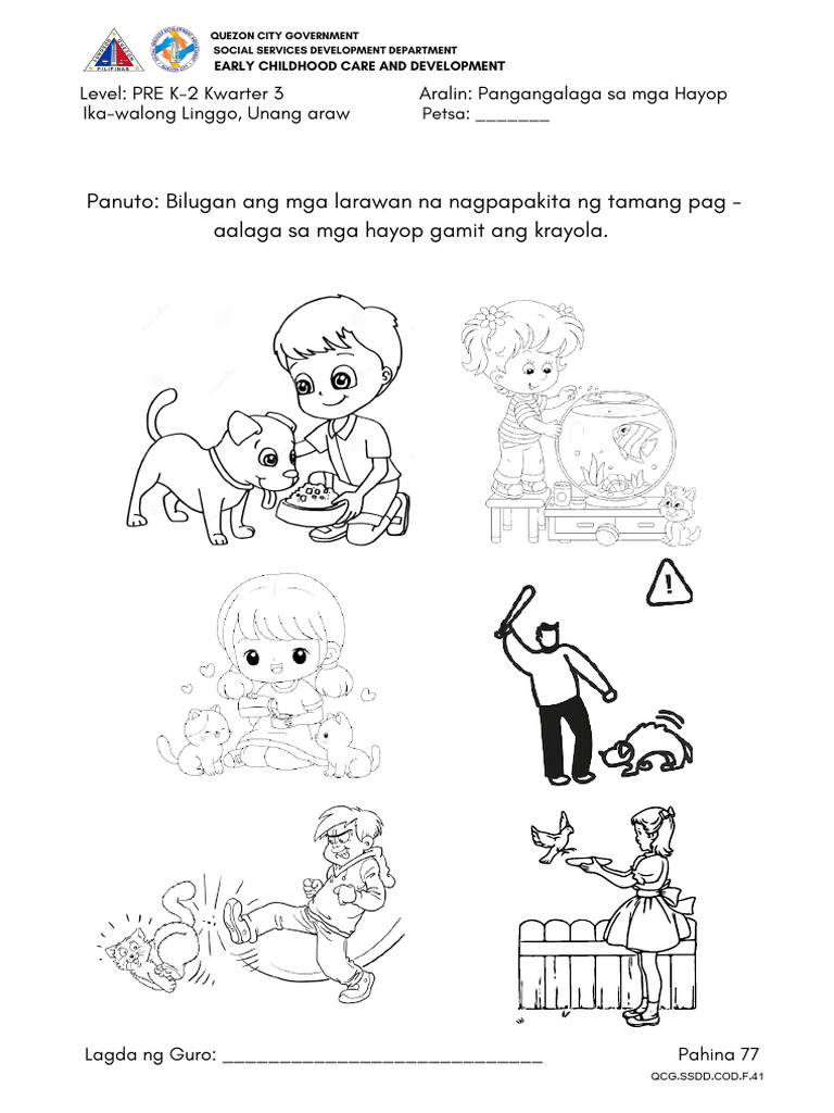 Week 8 Pre K2 Q3 Worksheet | PDF