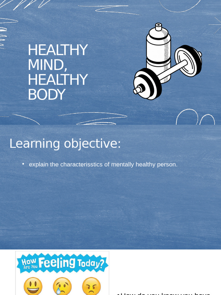 Healthy Mind, Healthy Body | PDF | Diabetes | Anxiety