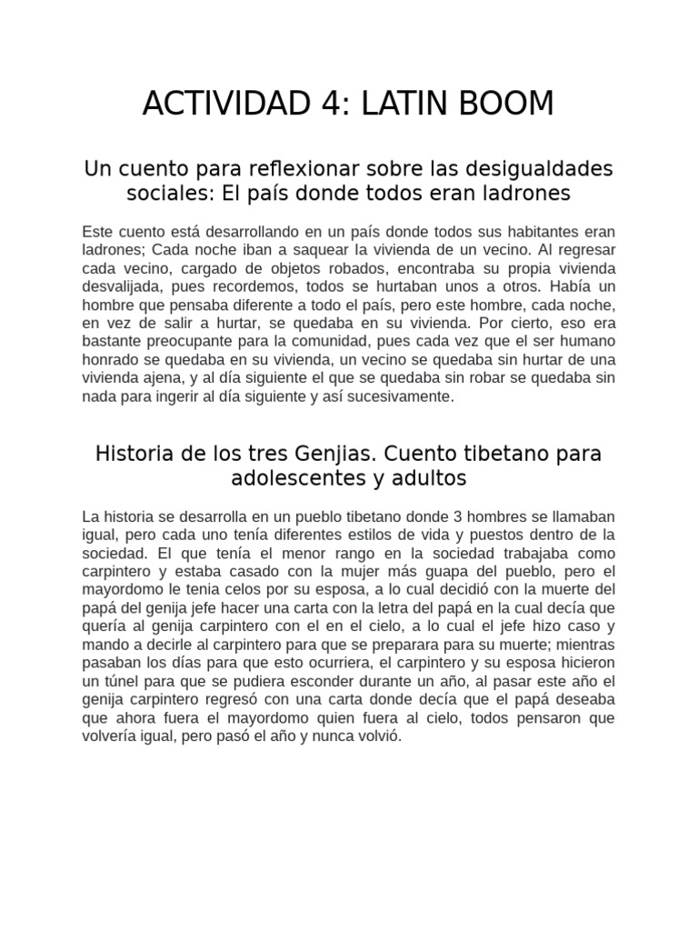ACTIVIDAD 4 Latin Boom | PDF
