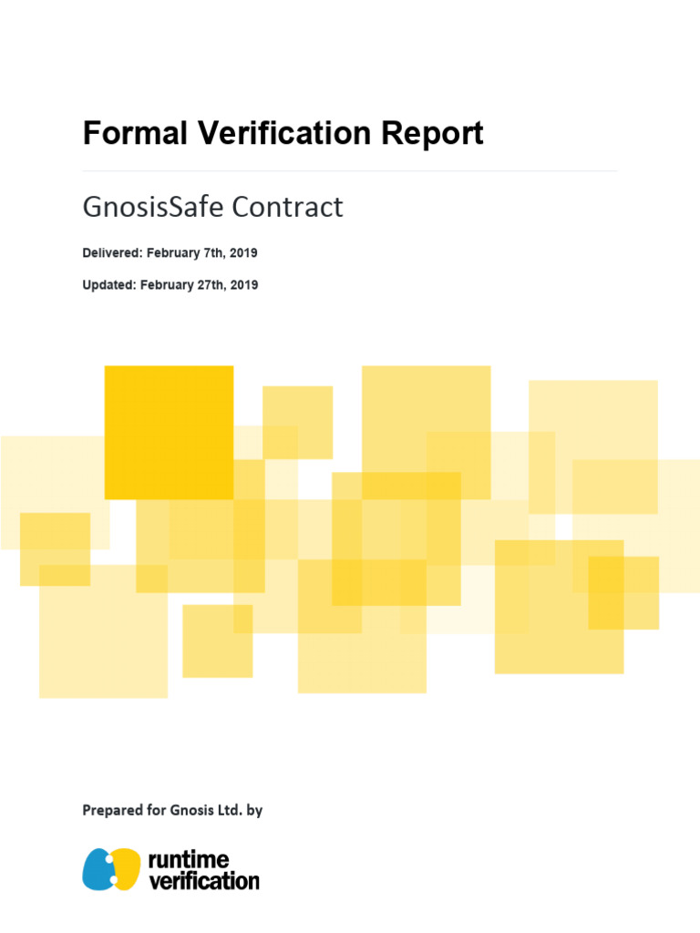 Gnosis Safe Formal Verification Report 1 0 0 | PDF | Formal Verification | Computer Science