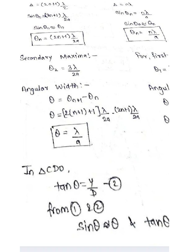 Physics Derivations | PDF