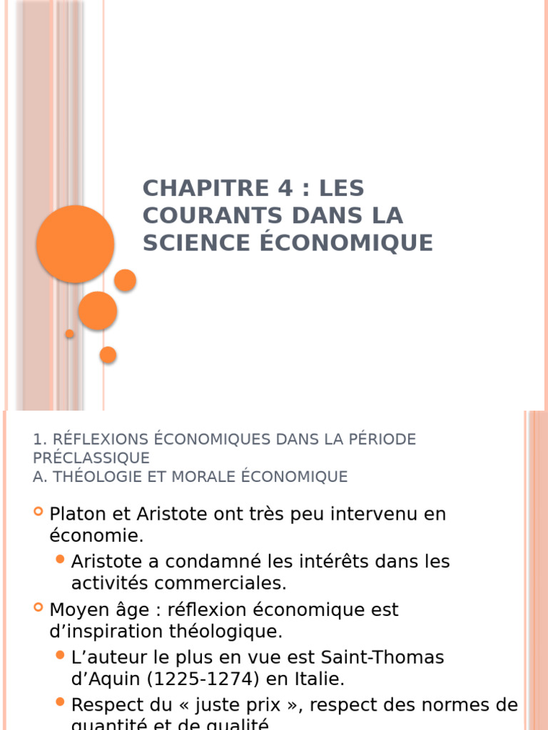 Courants de la science économique | PDF | Offre et demande | Économie