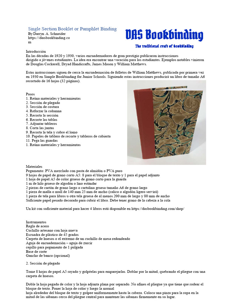 Single Section Pamphlet v1.0 | PDF | Papel