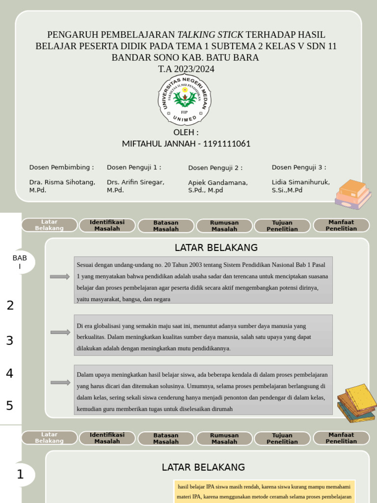 Sidang - Miftahul Jannah | PDF