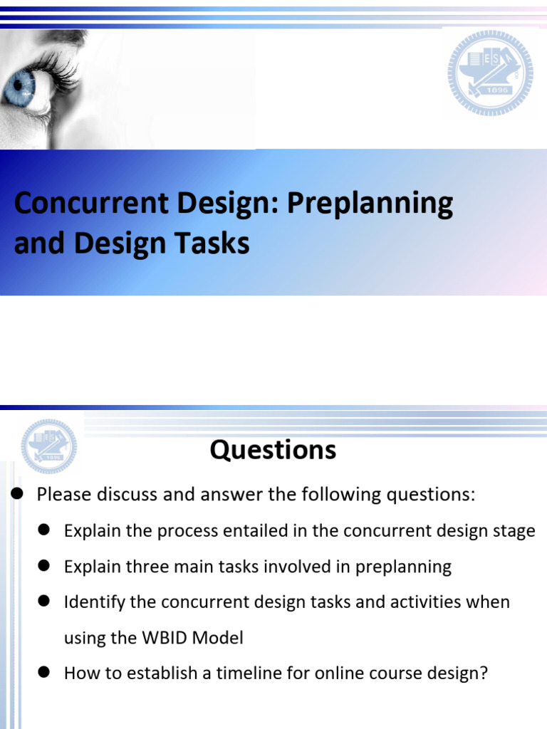 Concurrent Design Preplanning0430 | PDF | Educational Assessment | Learning