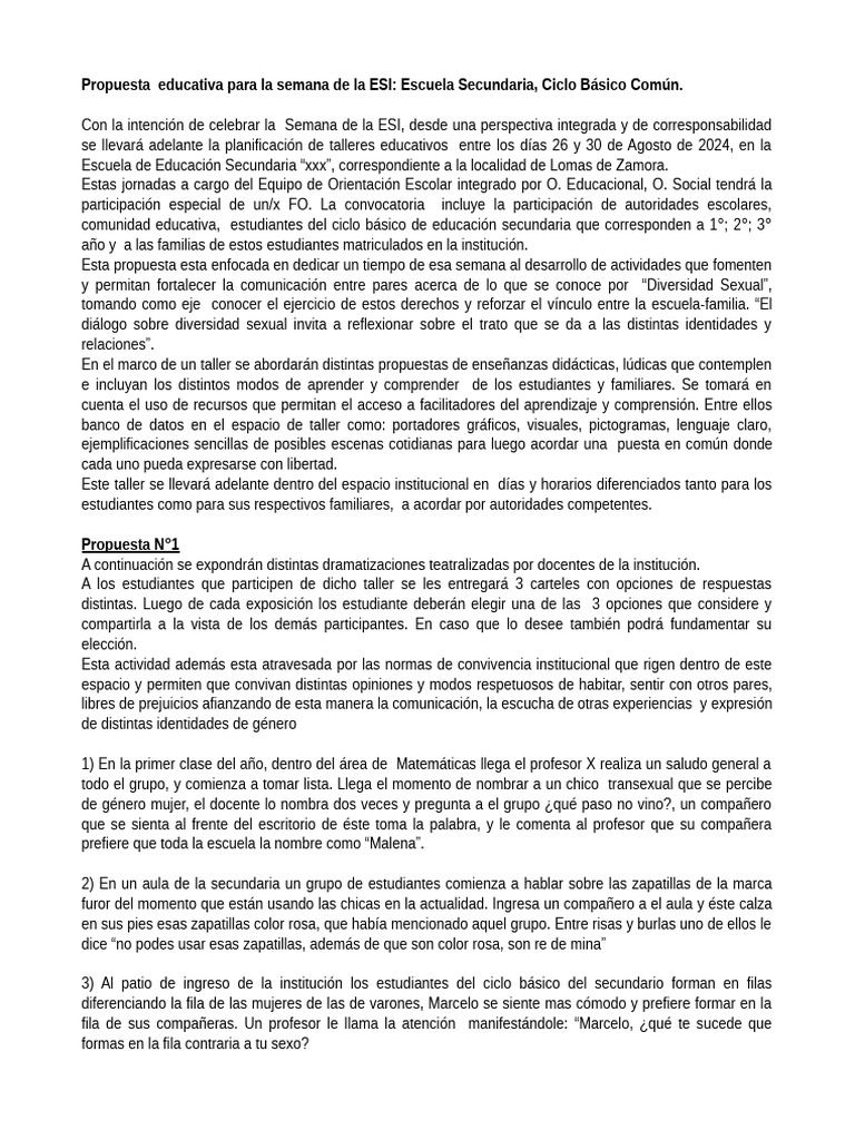 Taller ESI estudiante CBC-1 | PDF | Género | Estudios de género