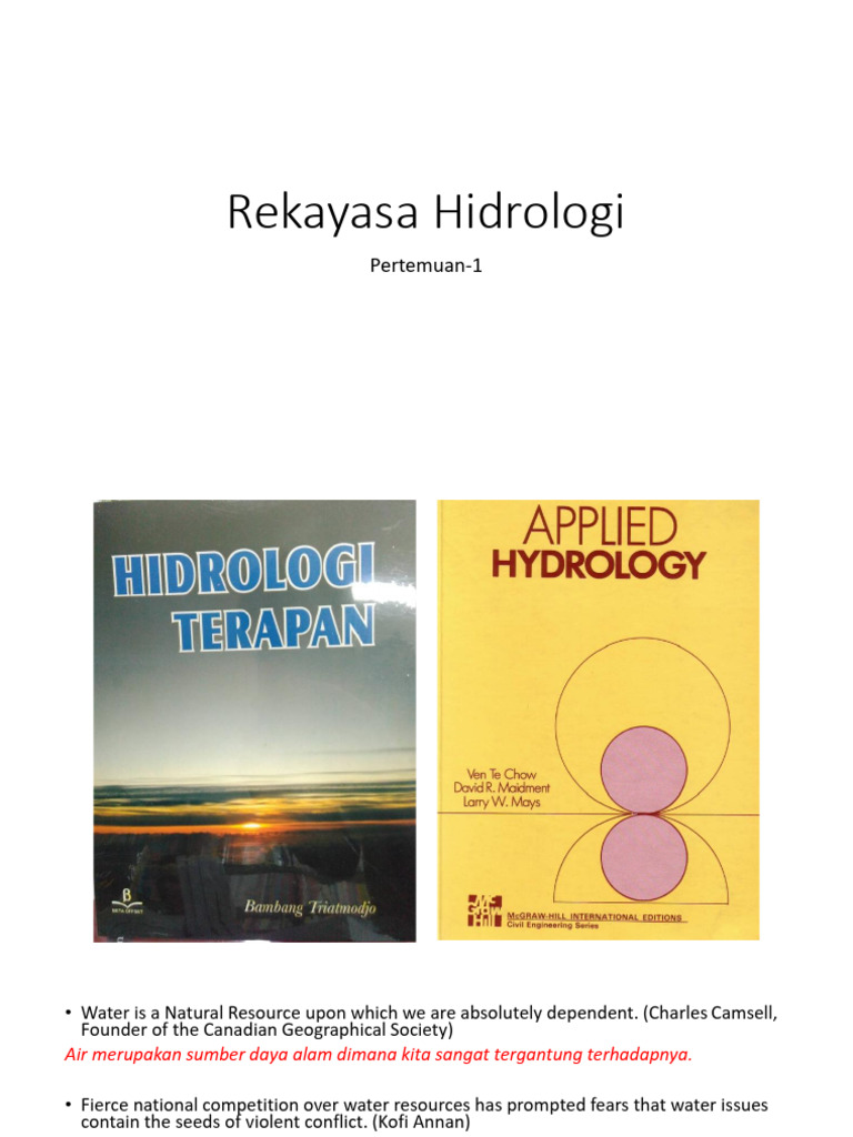 Rekayasa Hidrologi | PDF