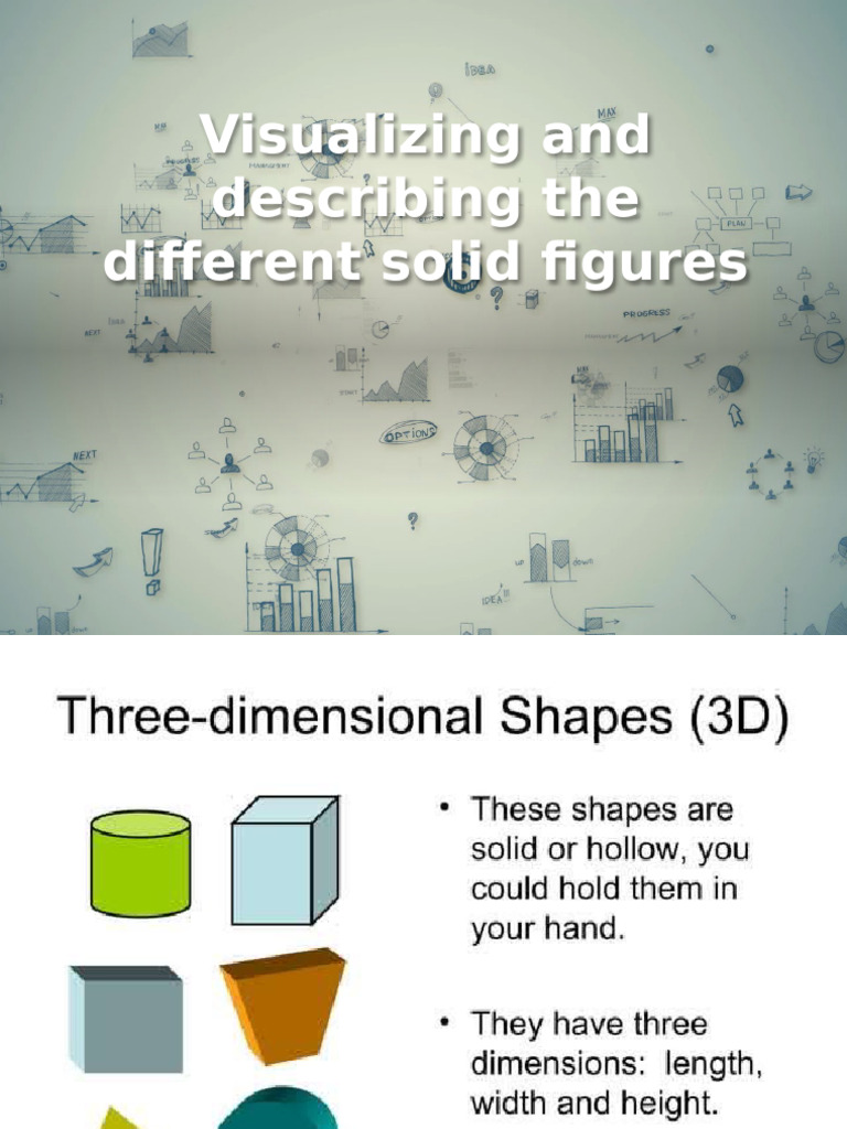 Visualizing and Describing The Different Solid Figures | PDF