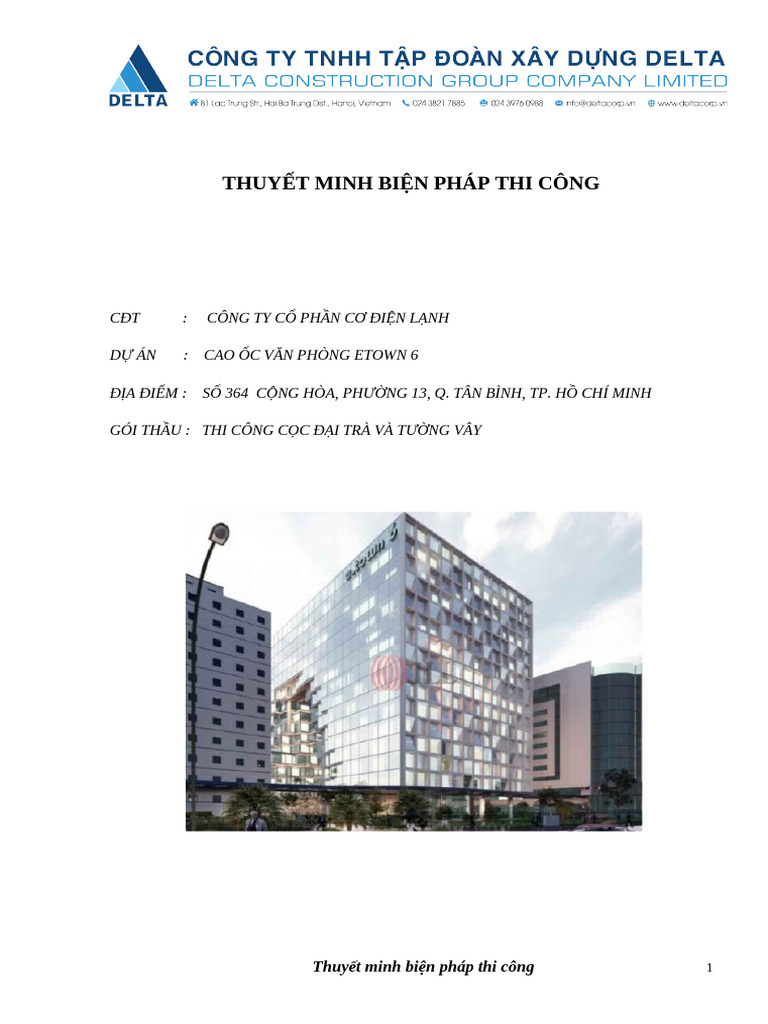 Thuyết Minh BPTC | PDF