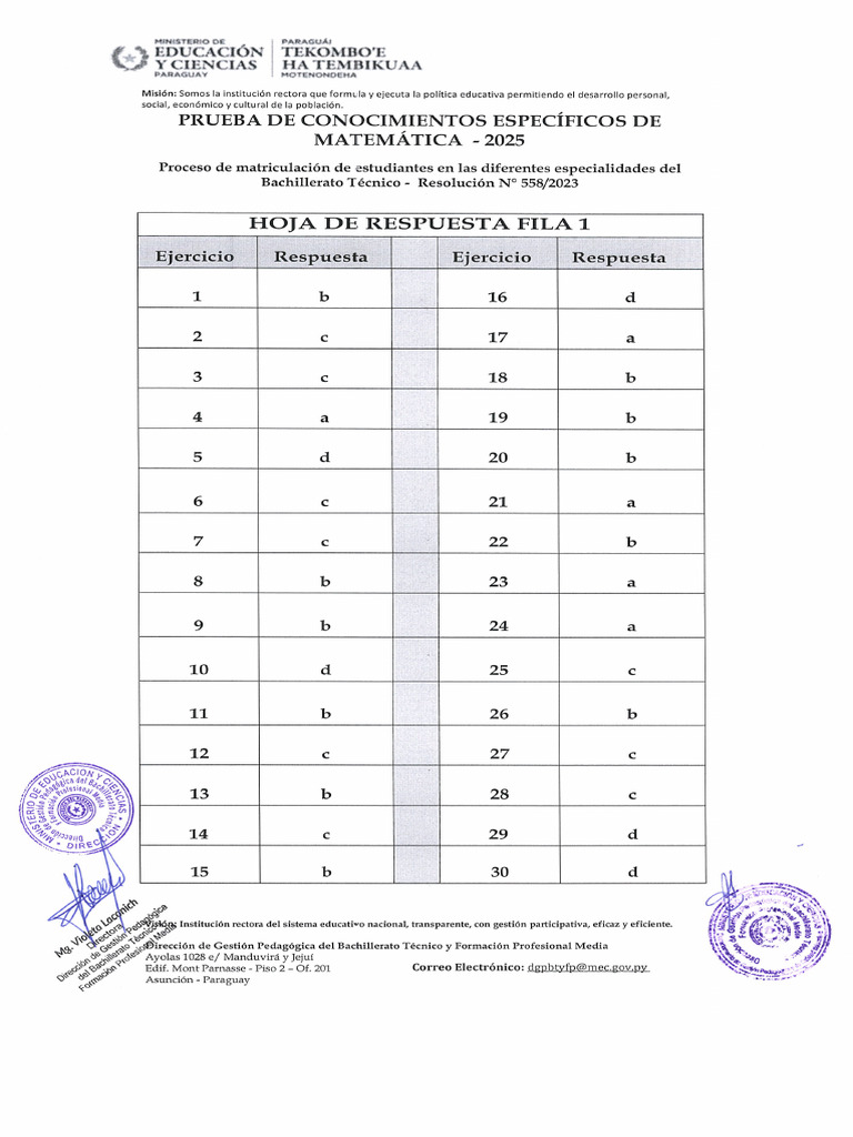 MATEMATICA FILA 1 | PDF