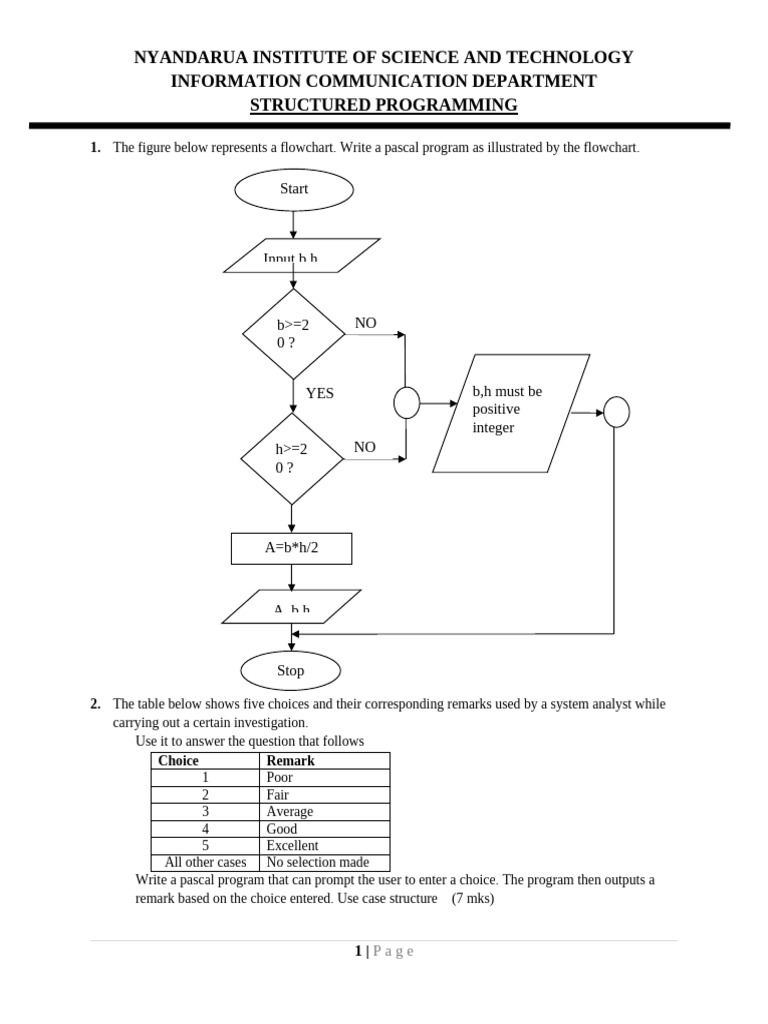pascal Decisions | PDF | Computer Programming | Computing