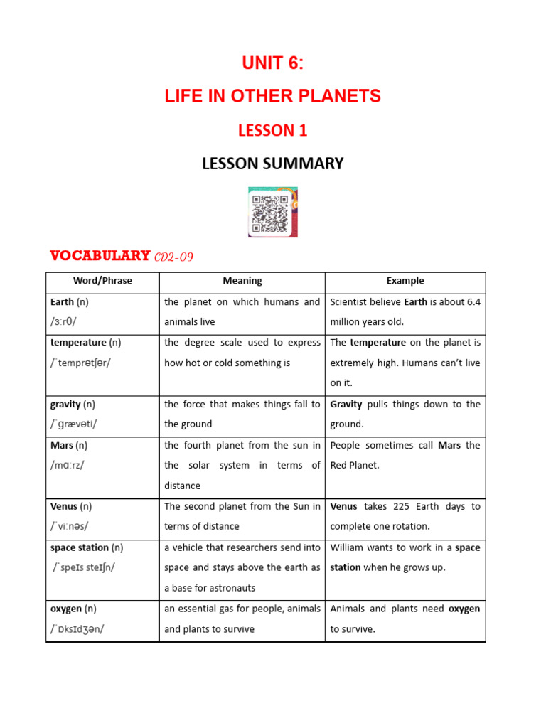 Bồi Dưỡng Ta Smart World 8 Unit 6.Life in Other Planets.docx | PDF | Unidentified Flying Object ...