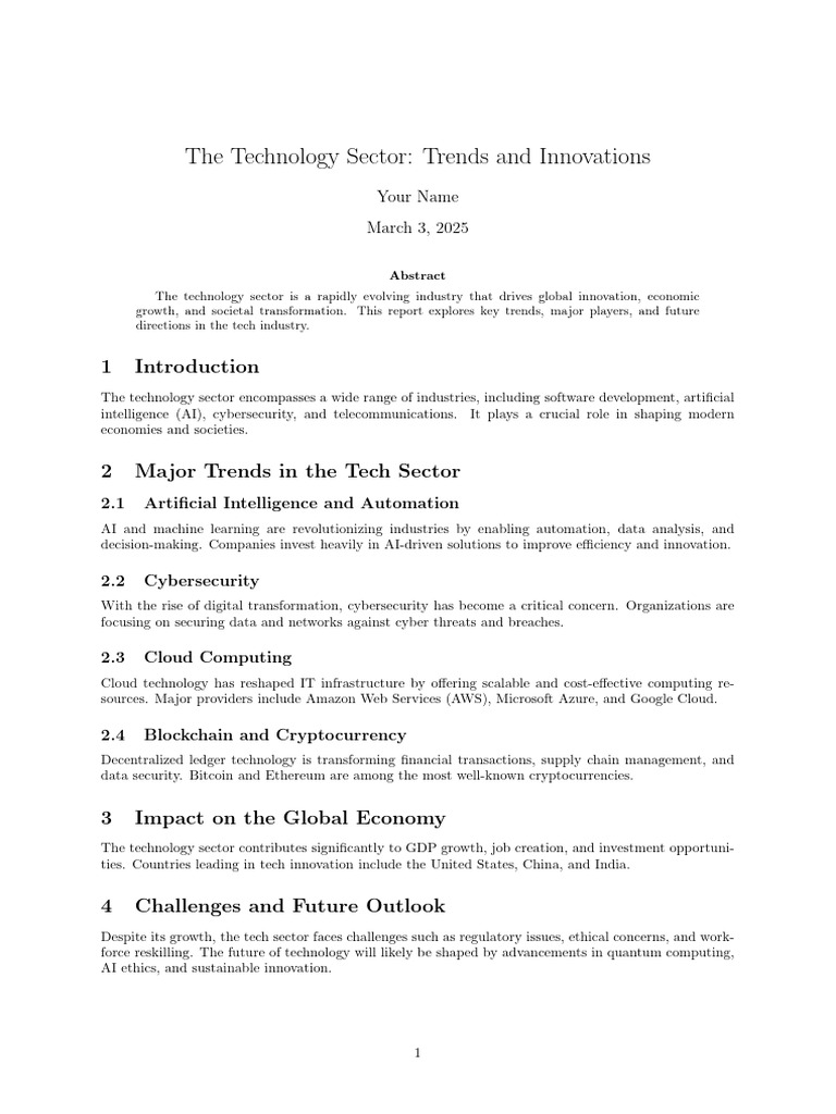 Trends and Innovation Present Today | PDF | Artificial Intelligence ...