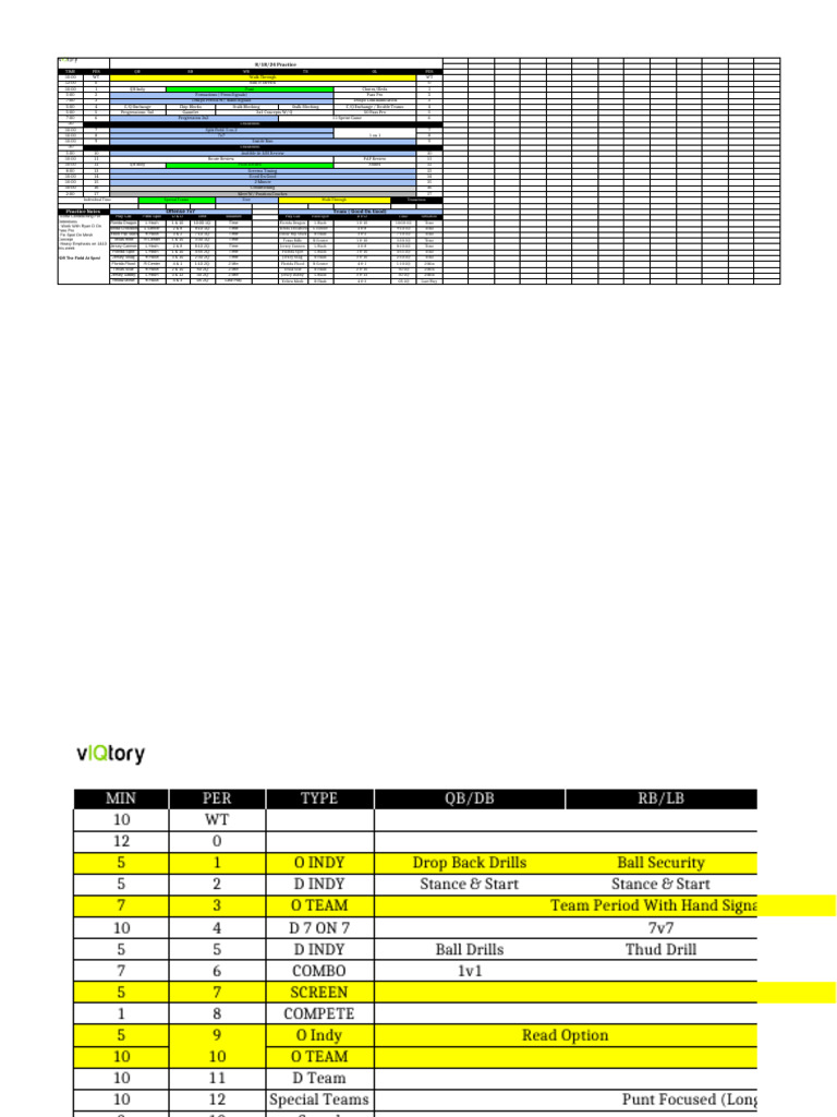 Practice Template | PDF | National Football League Teams | National ...