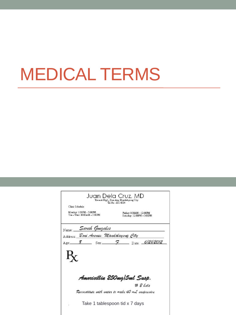 Abbreviation of medical terms | PDF | Pharmacology | Clinical Medicine