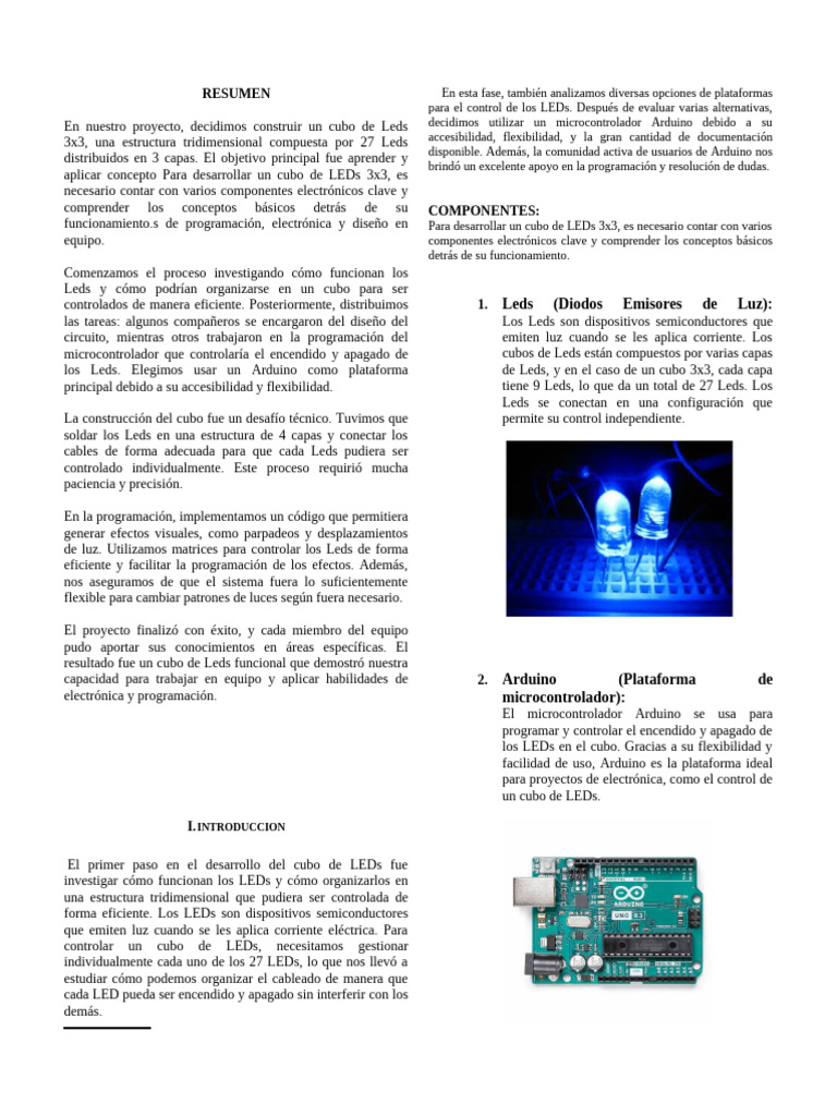 Articulo Semillero de Investigacion | PDF | Diodo emisor de luz | Arduino