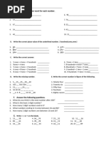 English Numbers 1 To 100 Worksheet | PDF