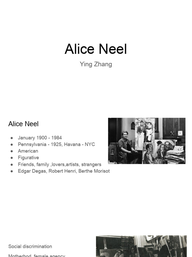 Alice Neel Painting Prsentation | PDF