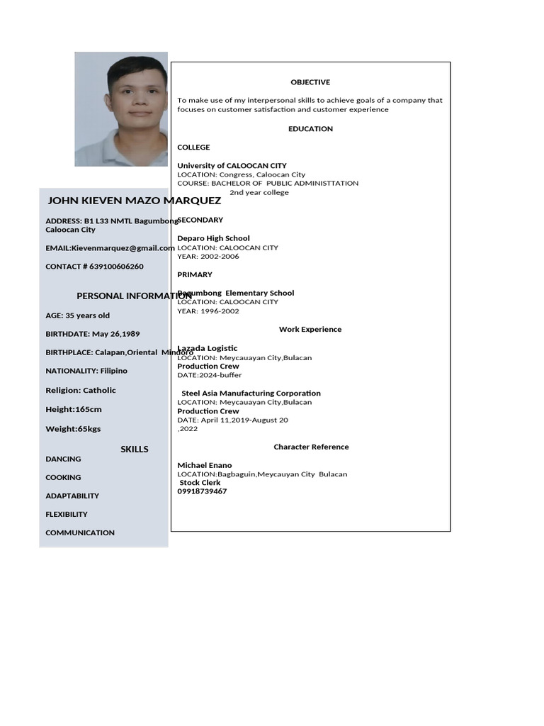 Kevin Resume | PDF