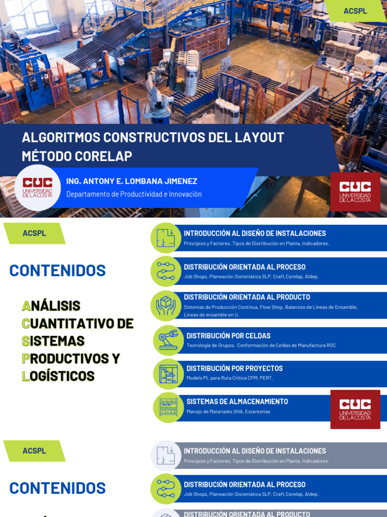ACSPL TEMA 4. Método Corelap | PDF | Matriz (Matemáticas) | Matemáticas