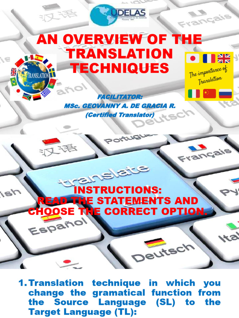 An Overview of The Translation Techniques | PDF
