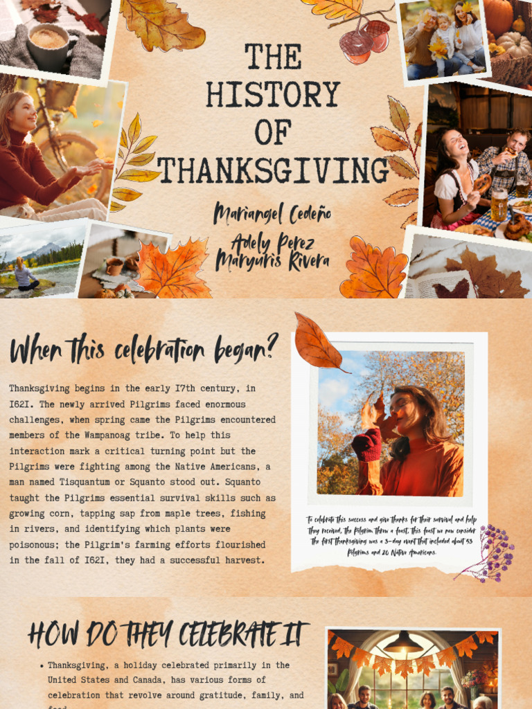 History and Traditions of Thanksgiving | PDF | Thanksgiving | Foods