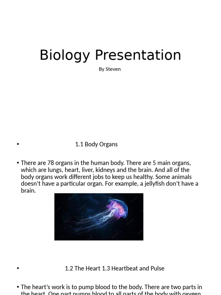 Biology Presentation | PDF